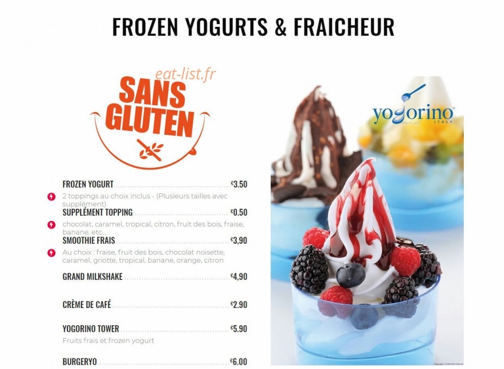 Yogorino à Villeparisis - menu et photos