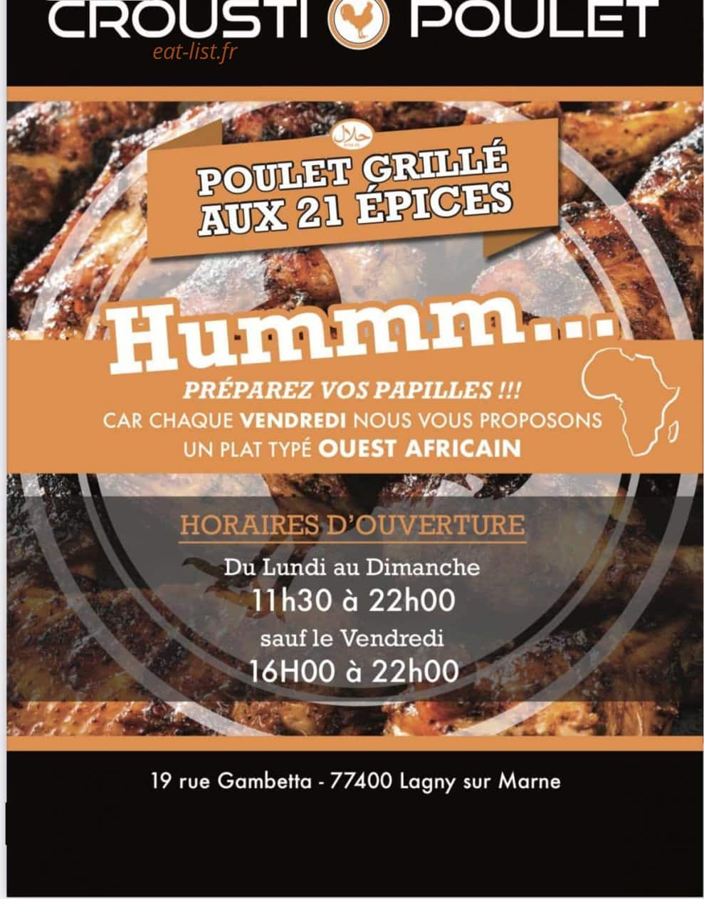 Crousti Poulet à Lagny Sur Marne - menu et photos