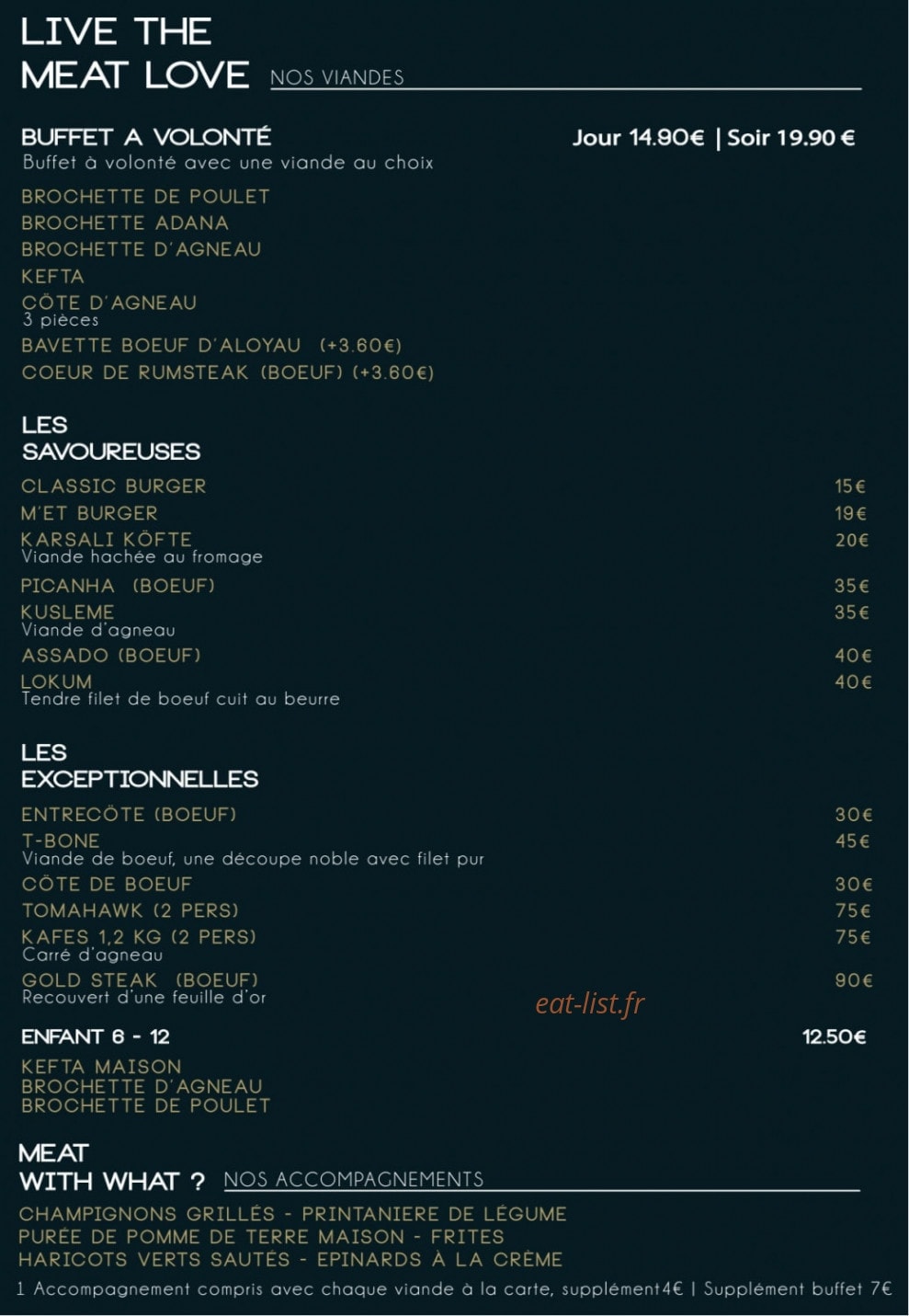 M’ET Steak’house à Chelles - menu et photos