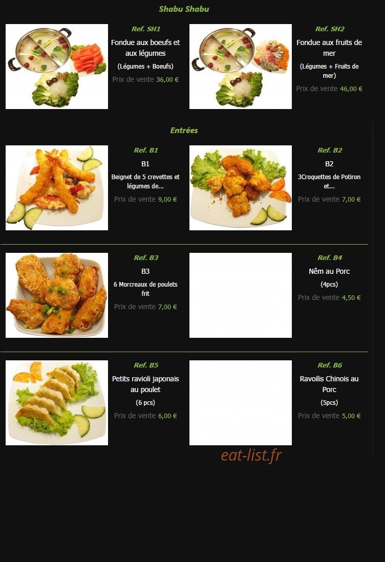 Yotsuba à Viroflay - menu et photos