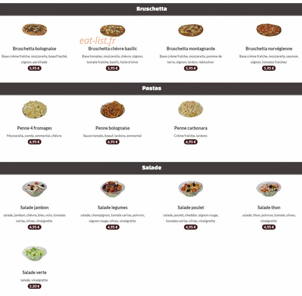 La Maison à Pizza à Niort - menu et photos