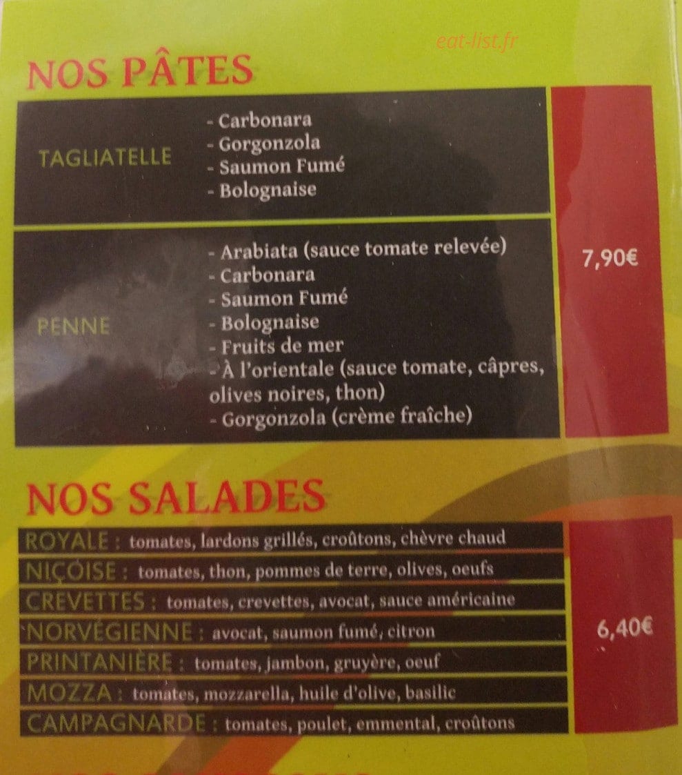 Pizza Soleil à Thouars - menu et photos