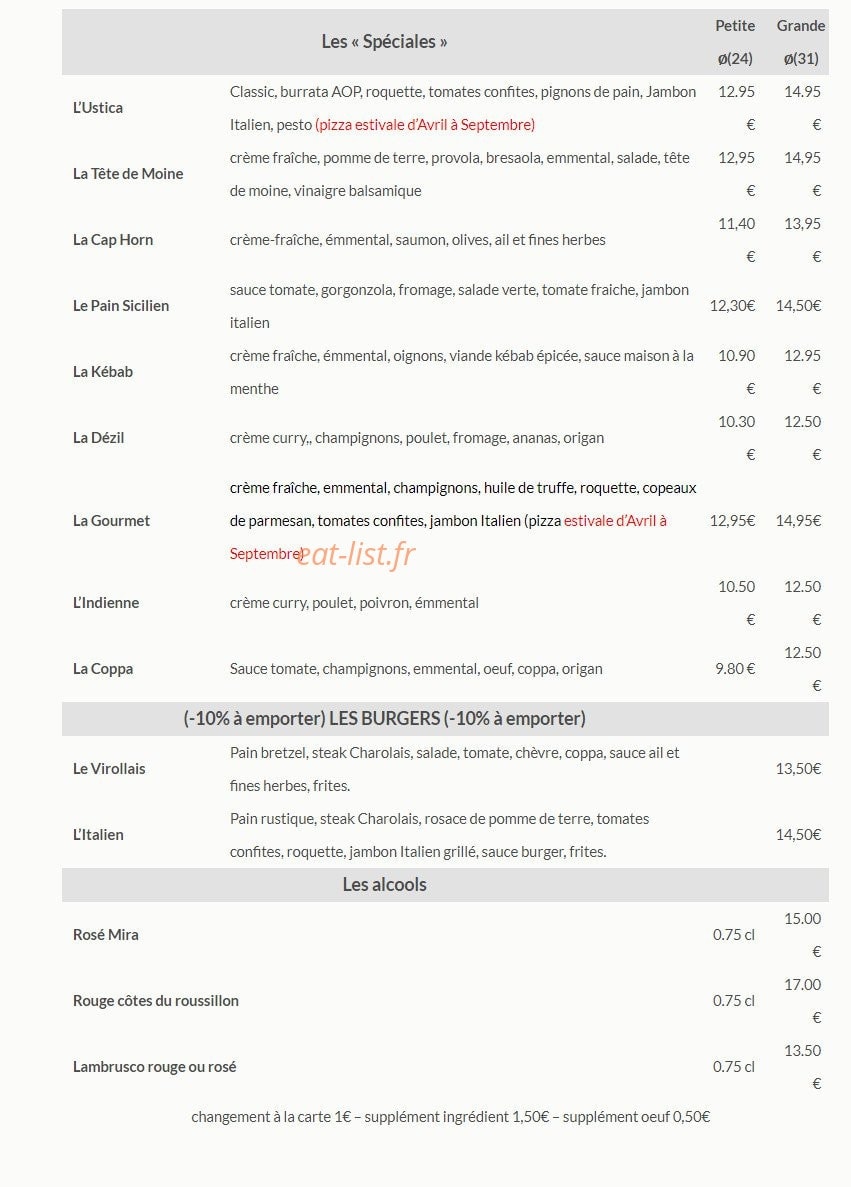 La Maison De La Pizza à Villiers en Plaine - menu et photos