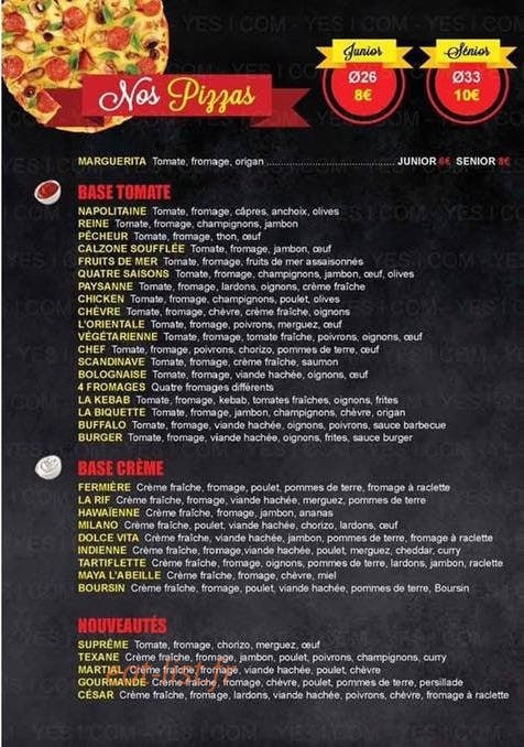 Pizza Rif à Ham - menu et photos