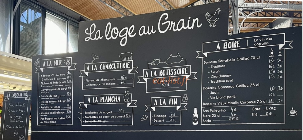 La Loge au Grain à Albi - menu et photos