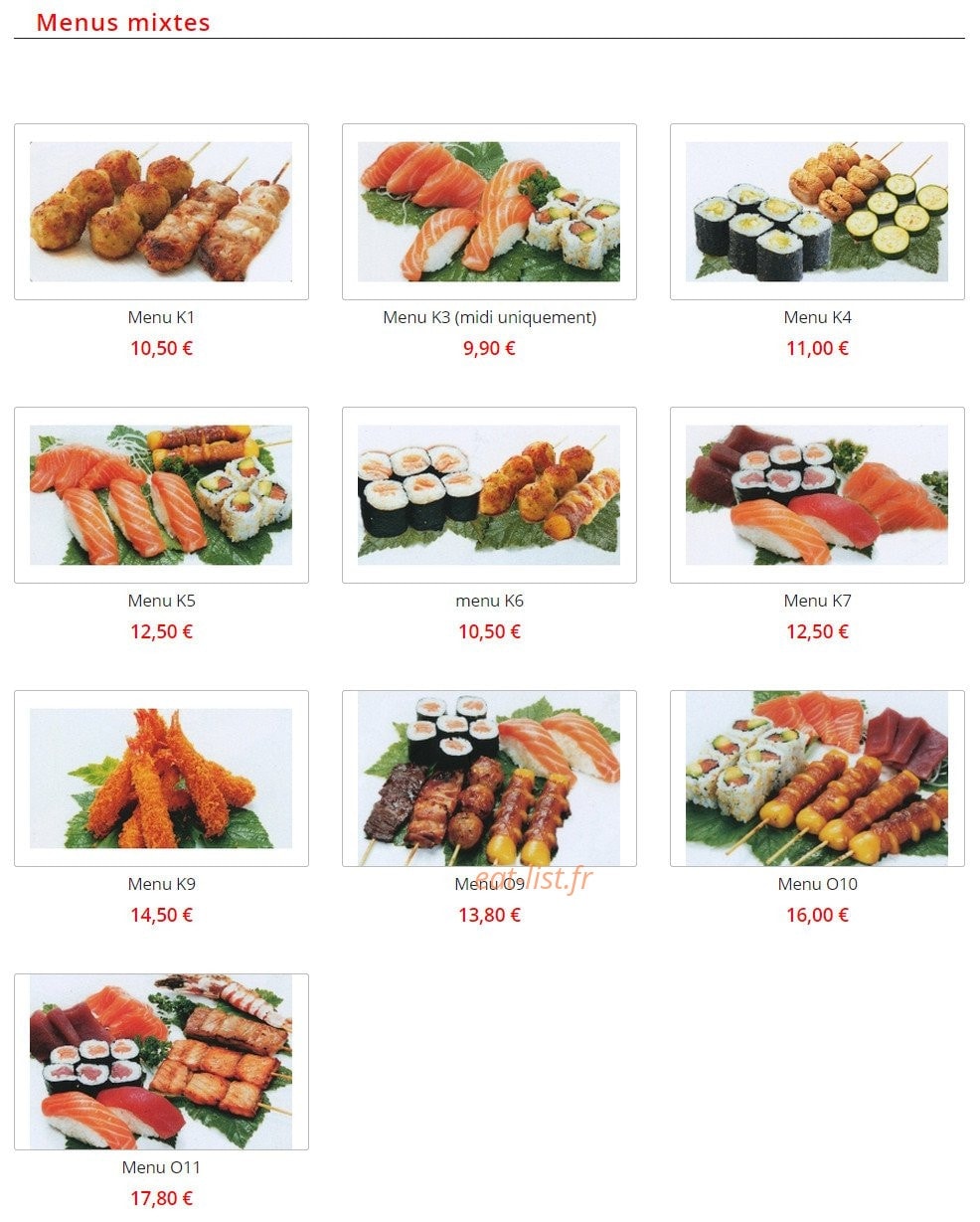 Oyama à Albi - menu et photos