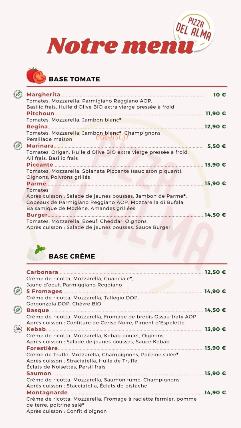 Pizza del Alma à Rabastens - menu et photos