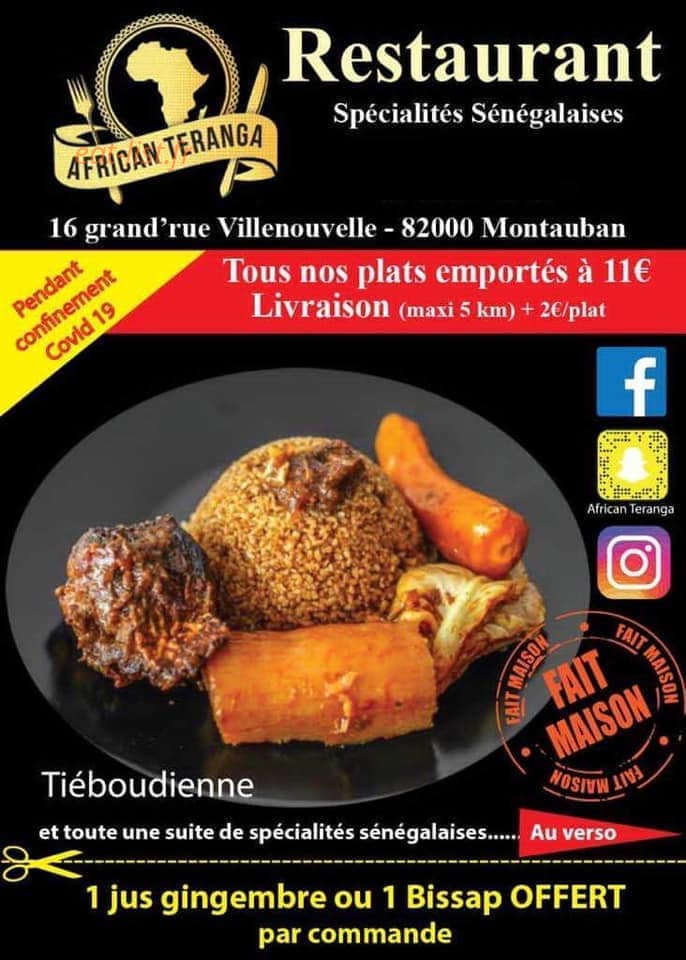 Restaurant African Teranga à Montauban - menu et photos