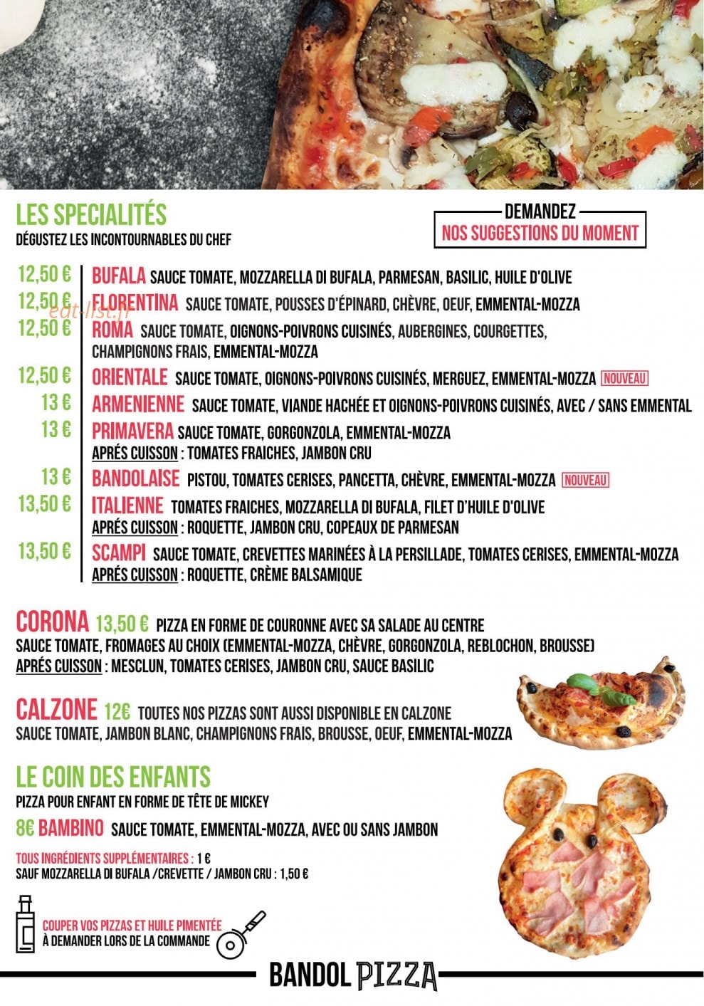 Bandol pizza à Bandol - menu et photos