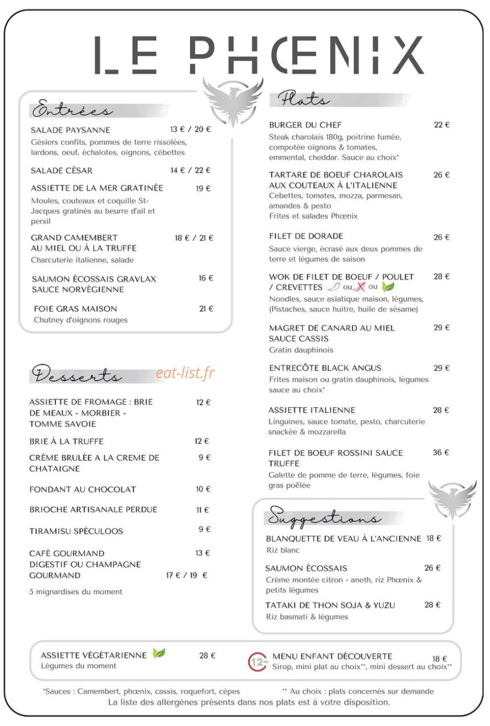 Le Phœnix à La Londe les Maures - menu et photos