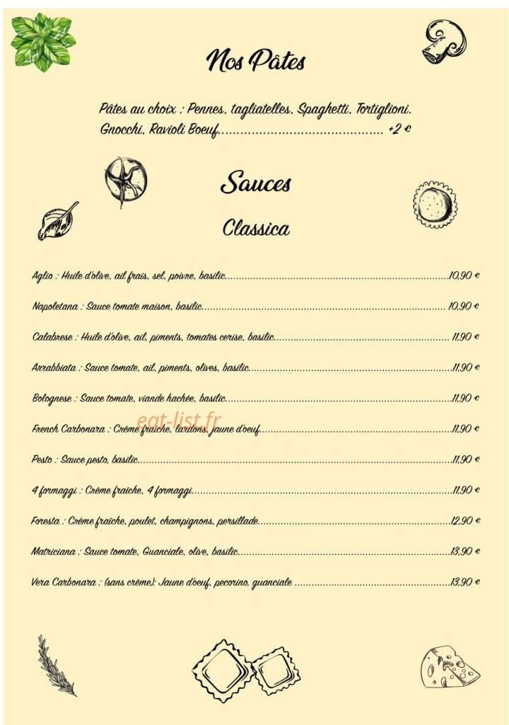 Ké Pasta à La Crau - menu et photos