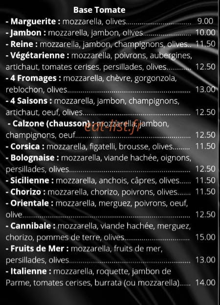 Les 3 Pizz' à Saint Raphael - menu et photos