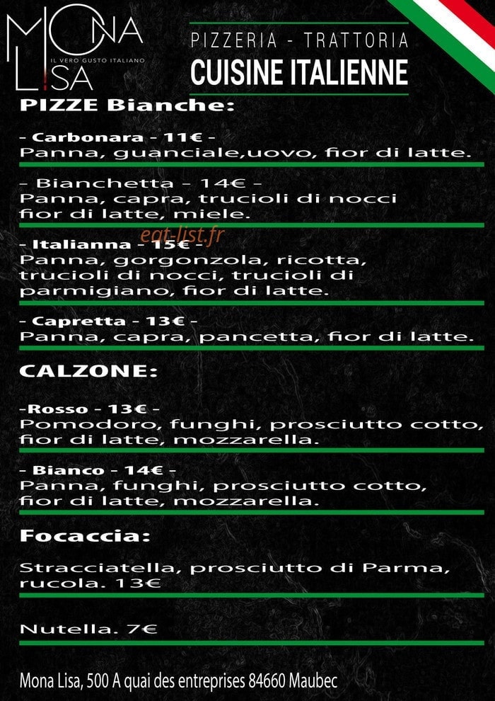 ML à Maubec - menu et photos