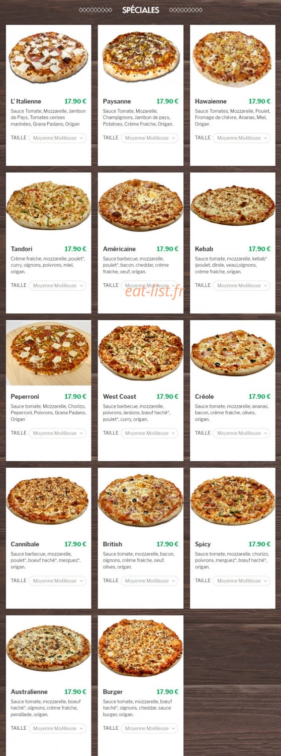 Pizza West à Les Sables D'olonne - menu et photos