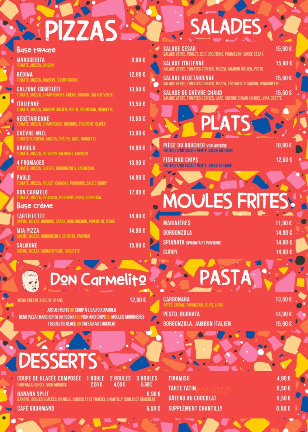 Don Carmelo à Saint Gilles Croix De Vie - menu et photos