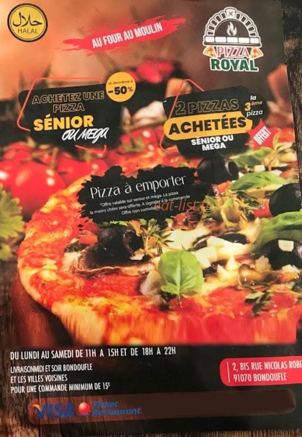 Pizza Royal à Bondoufle - menu et photos