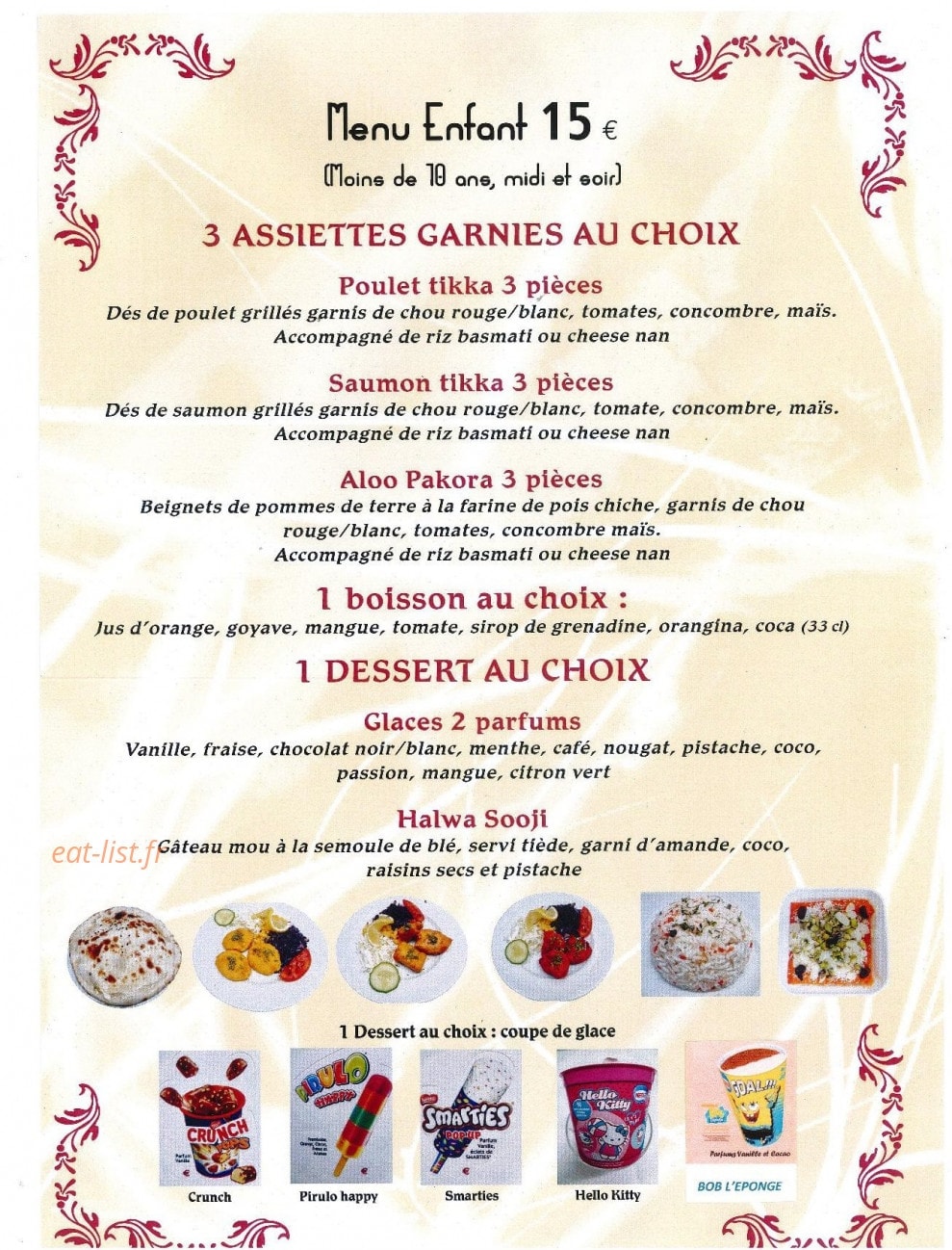 Salam Bombay à Morsang sur Orge - menu et photos