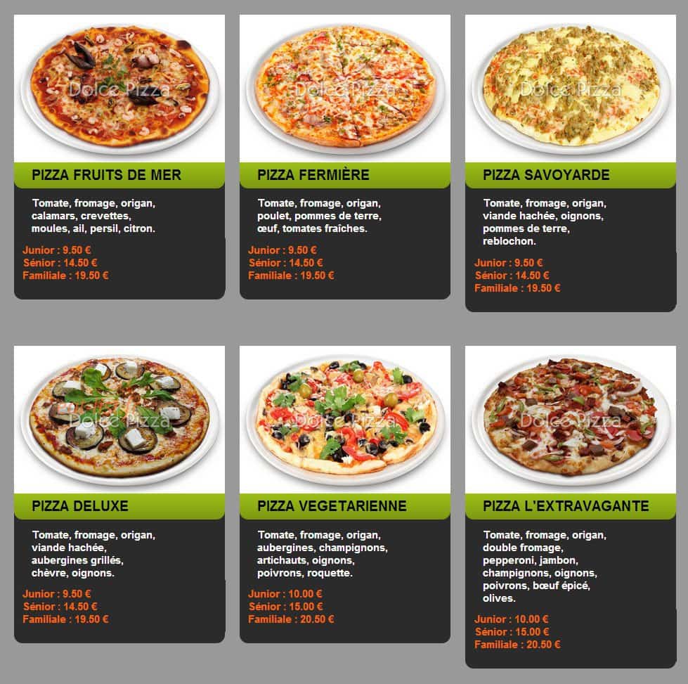 Dolce Pizza à Orsay - menu en ligne