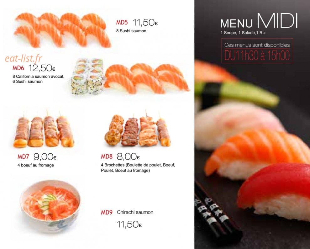 Sushi Bento Express à Sainte Genevieve des Bois - menu et photos