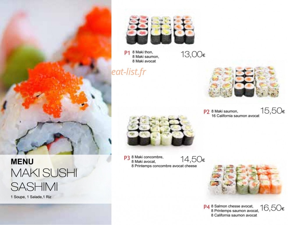 Sushi Bento Express à Sainte Genevieve des Bois - menu et photos