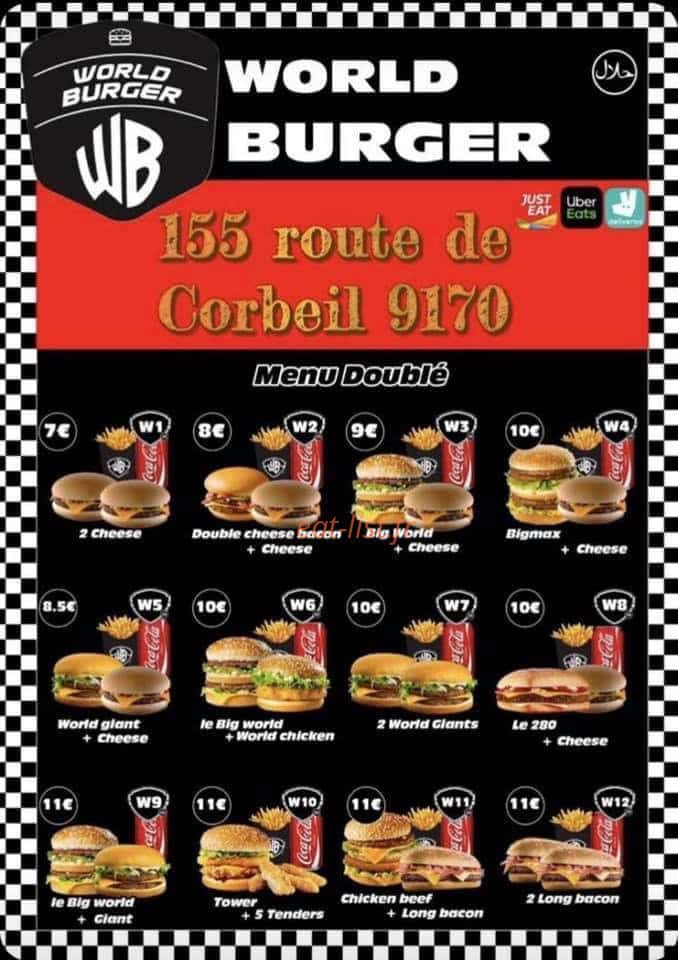 World burger 91 à Sainte Genevieve des Bois - menu et photos