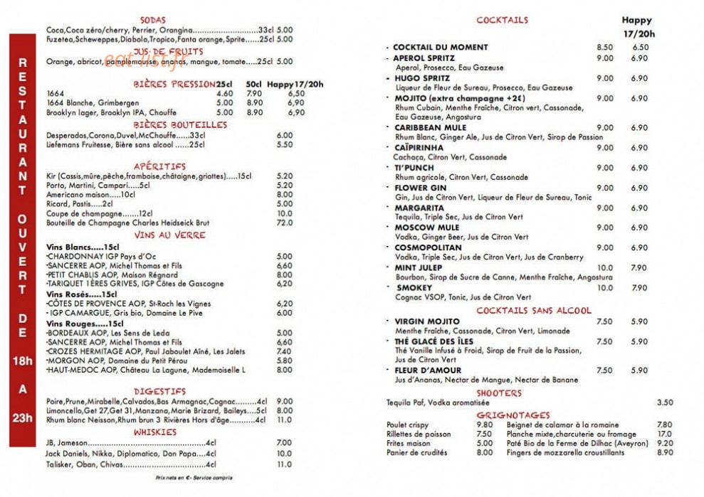 Le Sancerre à Nanterre - menu et photos