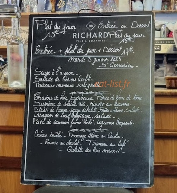 Le Bistrot " D'Antan " à Montrouge - menu et photos