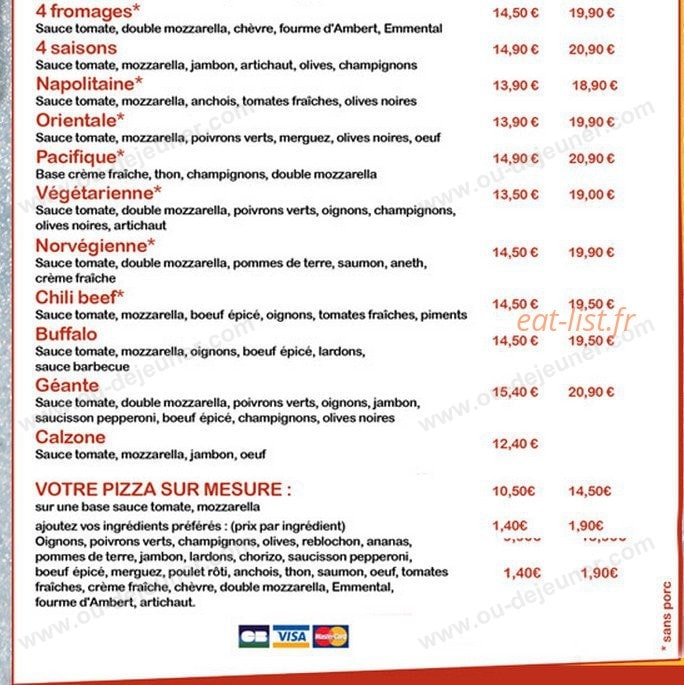 Pizza West à Clamart - menu et photos