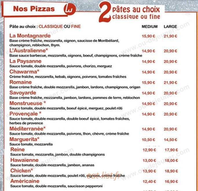 Pizza West à Clamart - menu et photos
