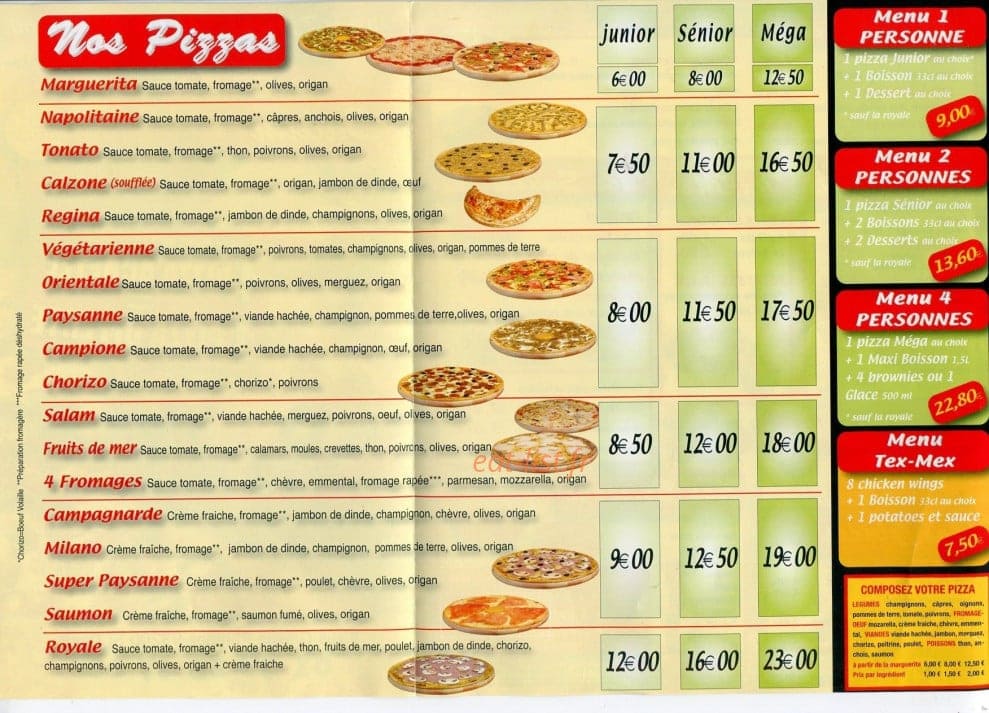 Pizza Salam à Saint Denis - menu en ligne