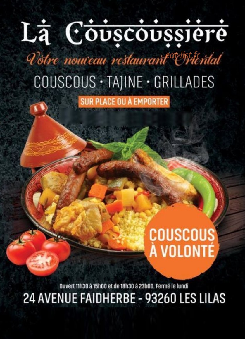 La Couscoussière à Les Lilas - menu et photos