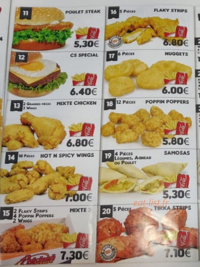 Chicken Spot à Tremblay En France - menu et photos