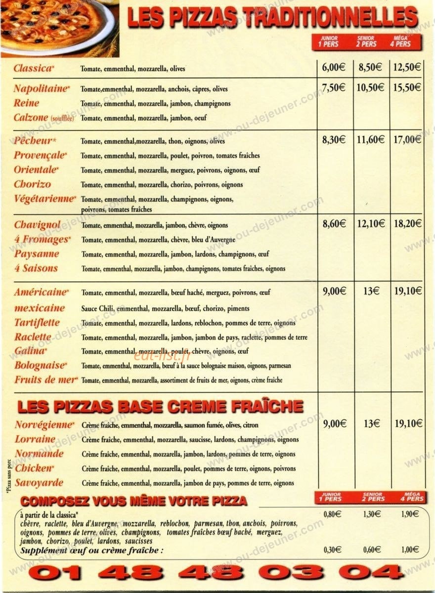 Call Pizza à Les Pavillons Sous Bois - menu et photos