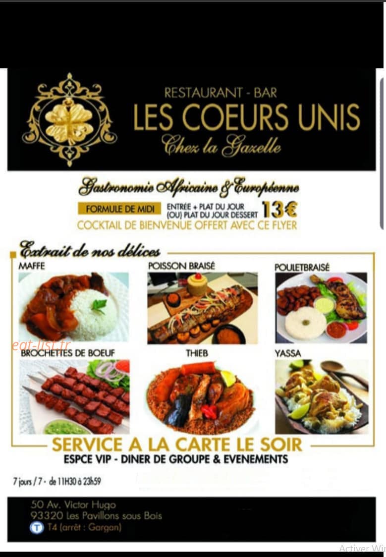 Chez La Gazelle à Les Pavillons Sous Bois - menu et photos