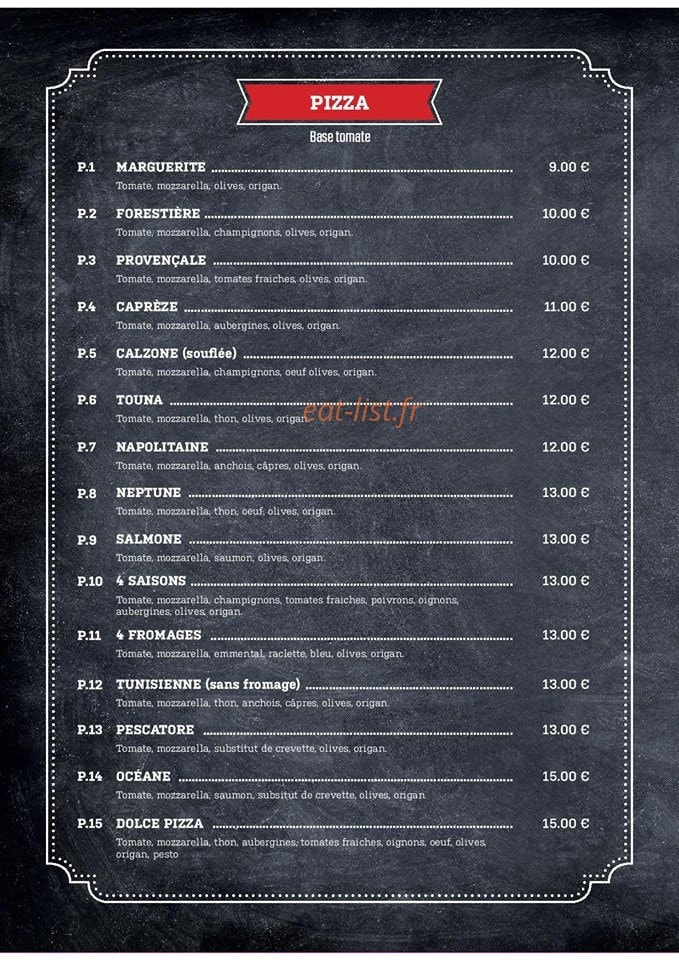 Dolce Pizza à Le Raincy - menu et photos