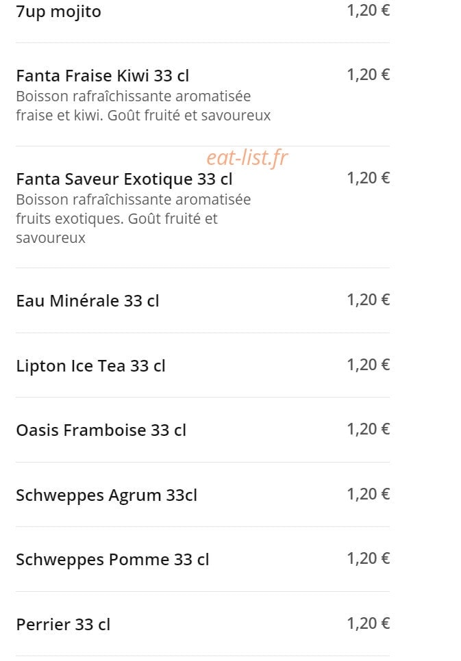 Le Mirage à Drancy - menu et photos