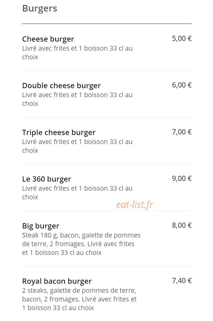 Le Mirage à Drancy - menu et photos
