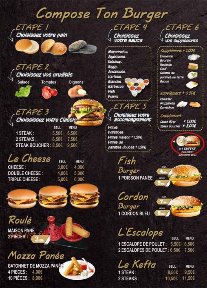 O'ptit rif à Noiseau - menu et photos