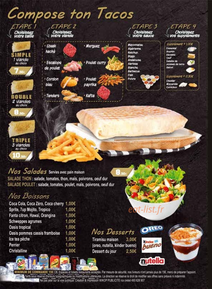O'ptit rif à Noiseau - menu et photos