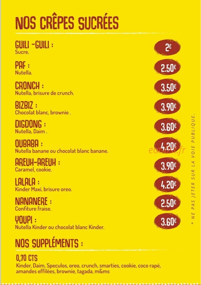Sucre & salé à Enghien les Bains - menu et photos