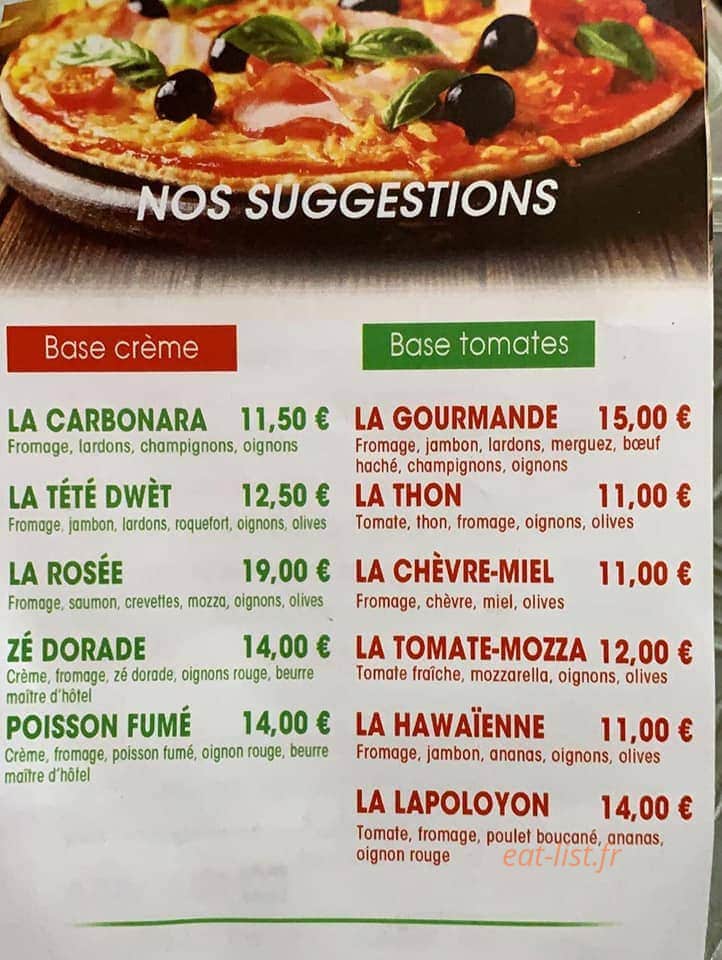 Chez Nestor à Les Trois Ilets - menu et photos