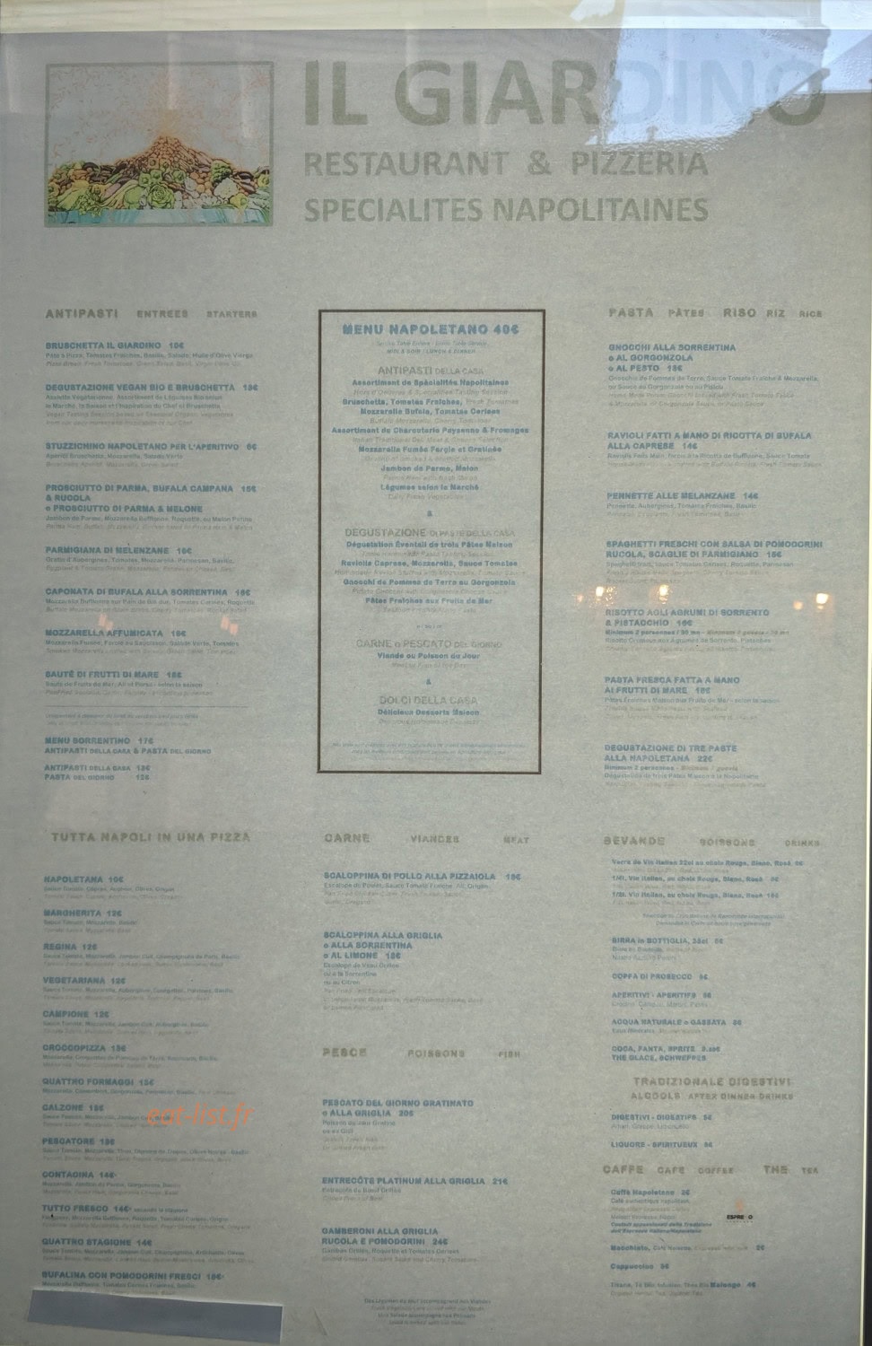 Il Giardino Montecarlo à Monaco - menu et photos