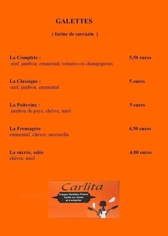 Carlita à Niort - menu et photos