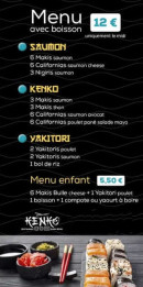 Kenko à Vauvert - menu et photo