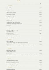 Label Cote à Bondues - menu et photos