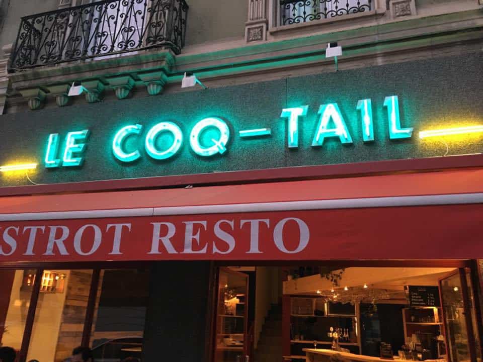 Le Coq Tail à Grenoble - menu et photos
