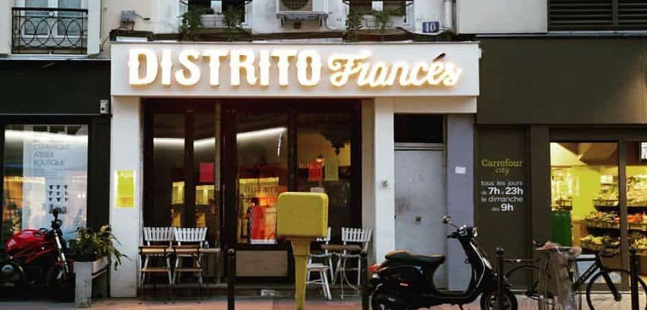 Distrito Francés à Paris 10 - menu et photos