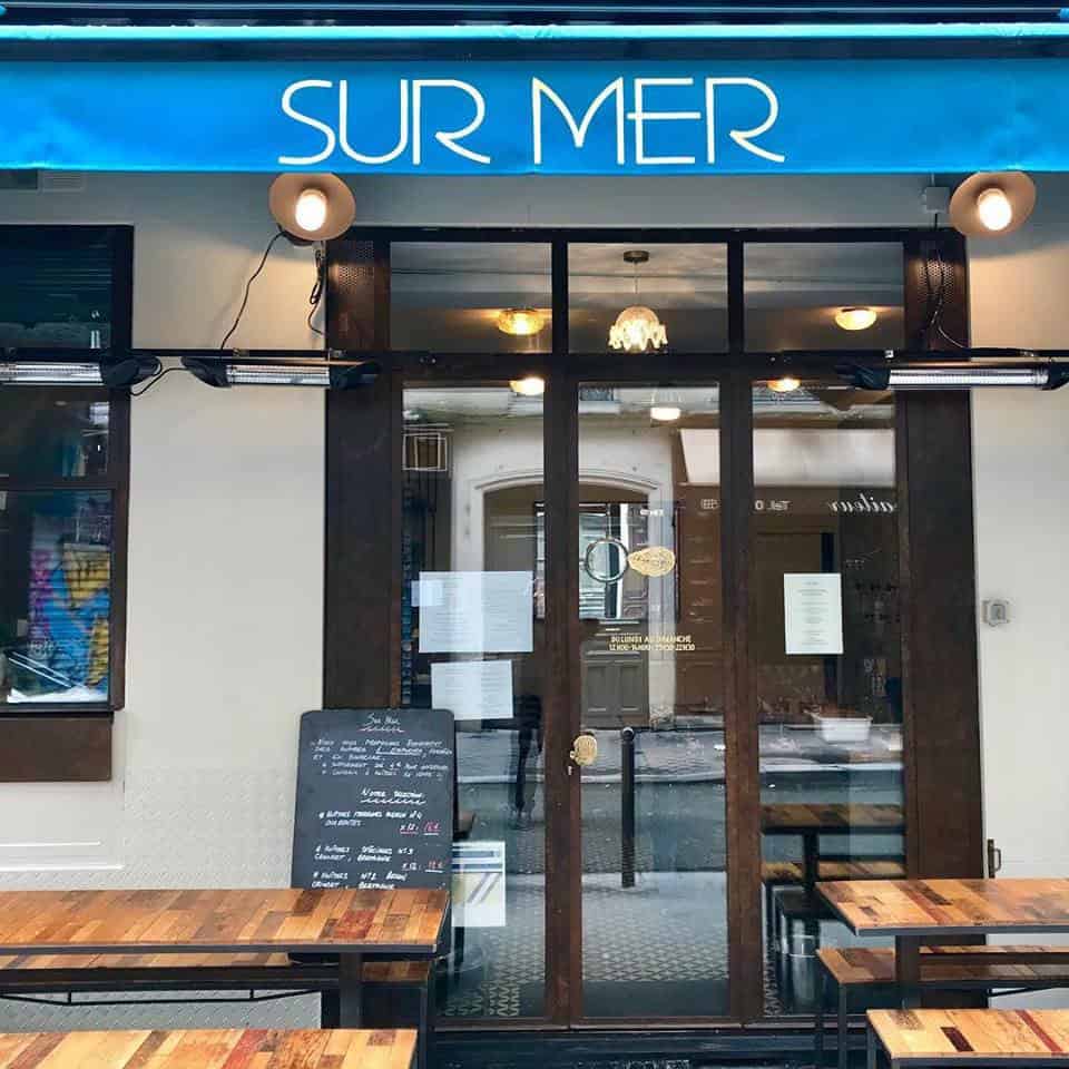 Sur Mer à Paris 10 - menu et photos